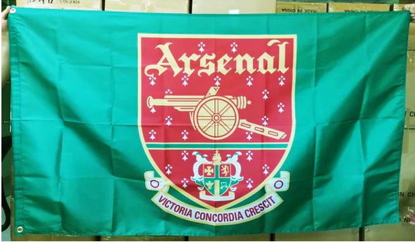 Custom Arsenal Football Club Flag- Size 33 inches x 21 inches - flagsshop