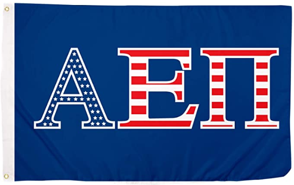 Alpha Epsilon Pi USA Letter Fraternity Flag -3x5 ft aepi Banner-100% p ...
