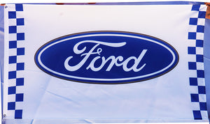 Ford Flag-3x5FT-Checkered Banner-for Saleen-Mustang-Shelby-Cobra-Corti ...