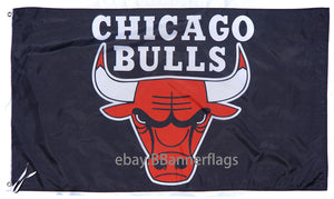 Chicago Bulls Flag-3x5FT Chicago Bull flags Banner-100% polyester ...