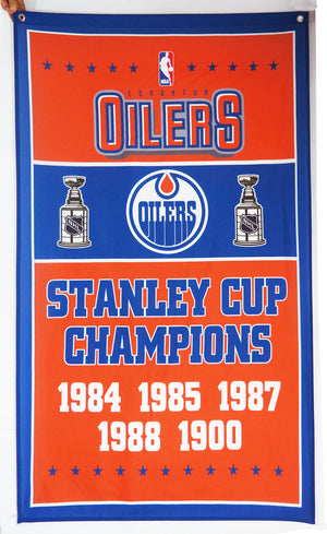NHL Edmonton Oilers Flag-3x5FT Banner-100% polyester - flagsshop