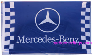 Mercedes Benz Flag-3x5FT Checkered AMG 3M Banner-100% polyester - flagsshop
