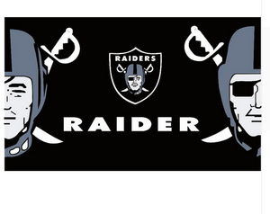 Las Vegas Raiders Flag-3x5FT NFL Banner-100% polyester-black - flagsshop