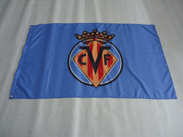 Villarreal CF Flag-3x5FT Banner-100% polyester - flagsshop
