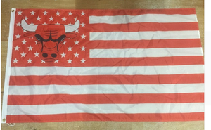 Chicago Bulls Flag-3x5FT Chicago Bull flags Banner-100% polyester ...