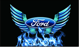 Ford Flag-3x5FT-Checkered Banner-for Saleen-Mustang-Shelby-Cobra-Corti ...