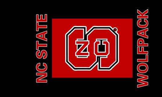 N.C.State Wolfpack flag NCAA NC State University Banner NCSU 90x150cm ...