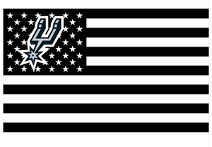 San Antonio Spurs Flag-3x5FT Banner-100% polyester - flagsshop
